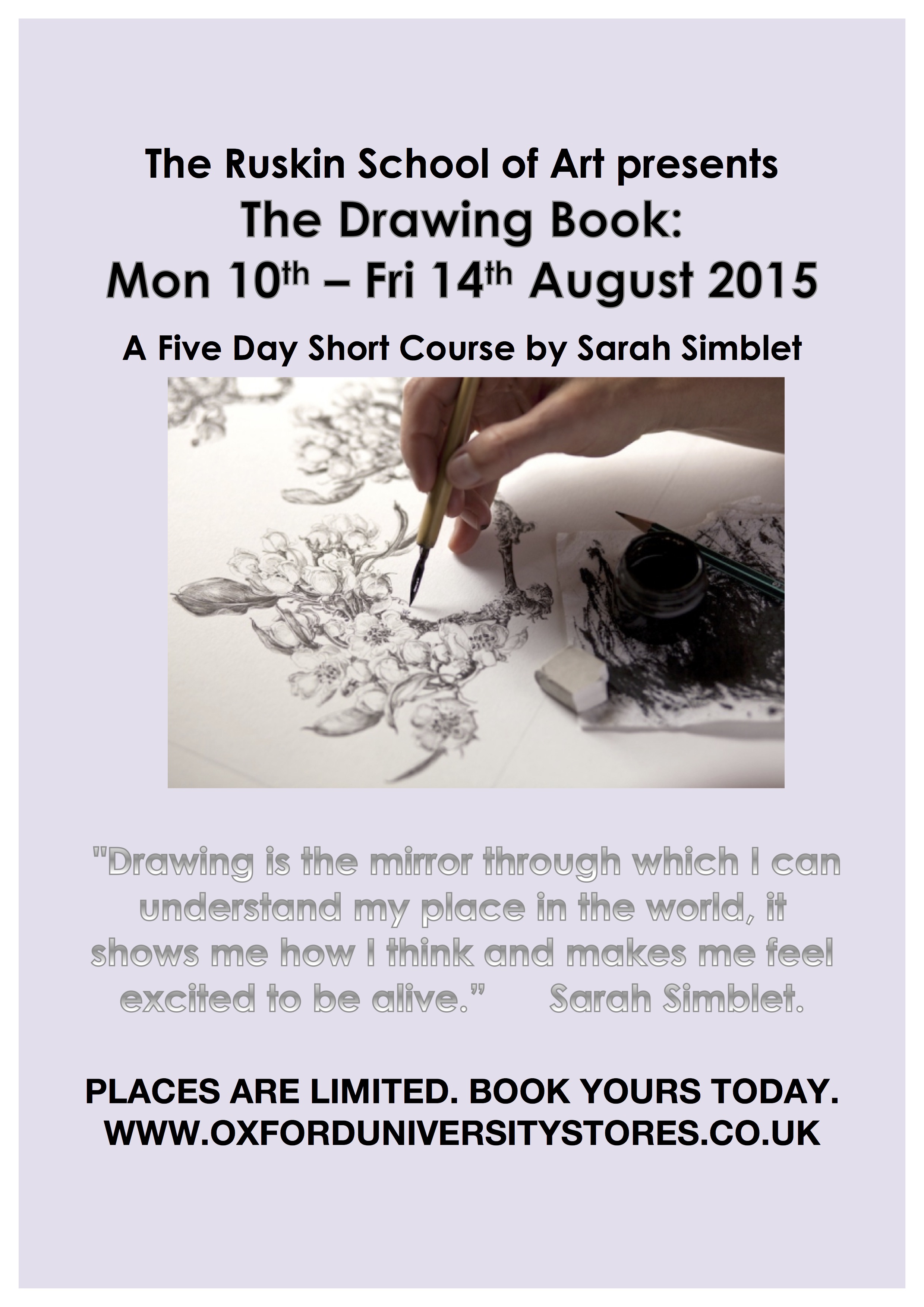 Drawing Courses with Sarah Simblet at Ruskin School of Art | ArtPlantae ...